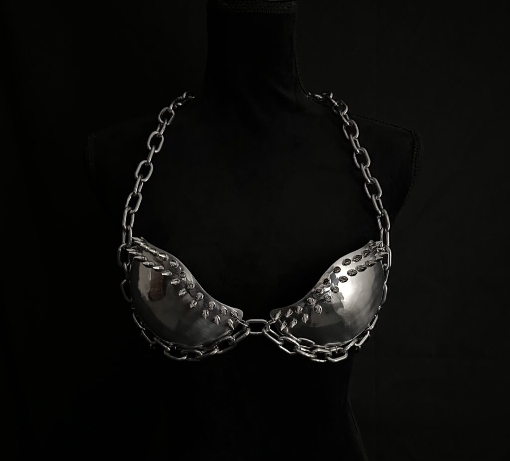 Athena Spiked Armor Bra - Chains of Metal